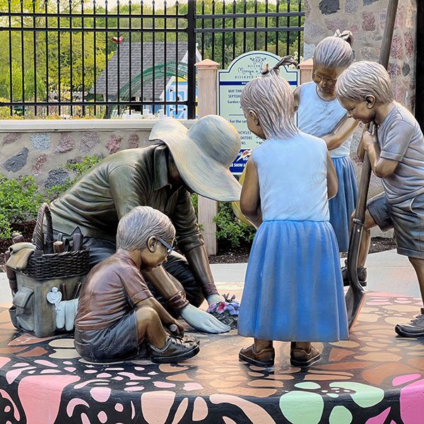 Children Statues at Margie's Garden: A Tribute to Margie Kezman ...